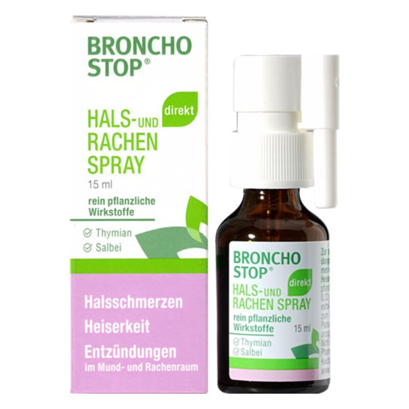 Bronchostop® Direkt Hals- und Rachenspray | Lilien Apotheke Altmünster